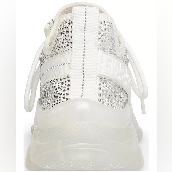 Steve Madden | Shoes | Steve Madden White Rhinestone Maximar Sneakers ...